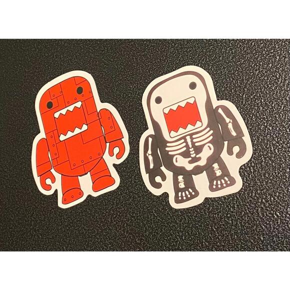 Wall Decor | 2 Count Cartoon Cute Domo Kun Stickers Doodle Graffiti ...